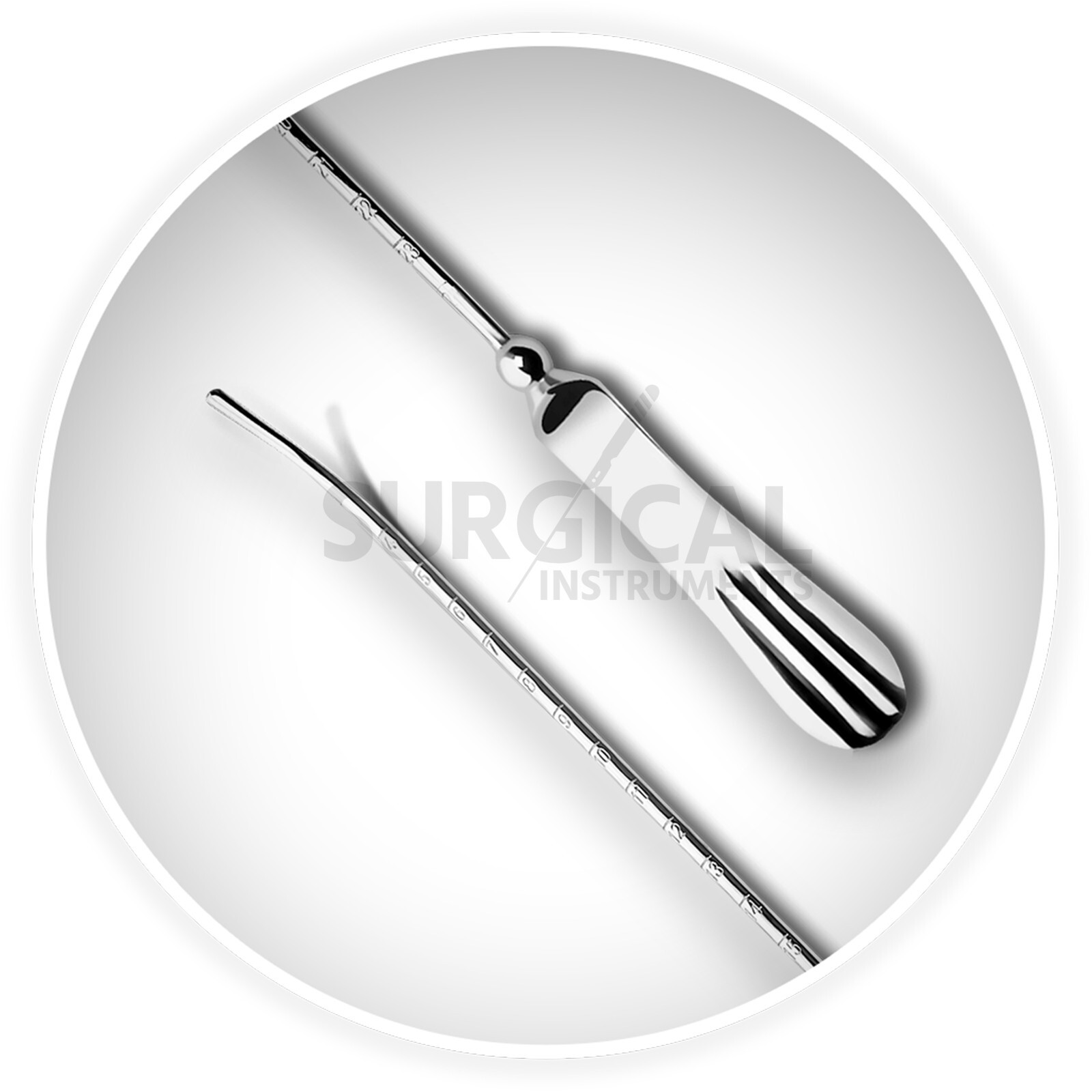 2 Pcs Sim Uterine Sounds Gynecology Surgical Instruments Stainless ...