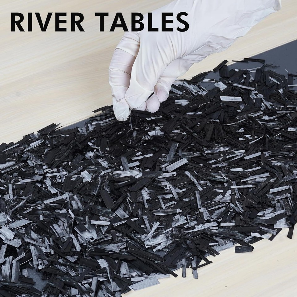 Chopped Carbon Fiber Kit- 1.1lb Forged Carbon Fiber Flakes for Resin ...