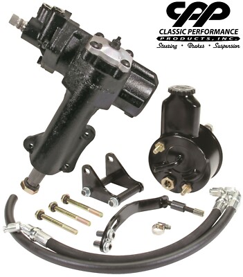 55 56 57 Chevy Belair Bel Air Power Steering Gear Box Upgrade ...