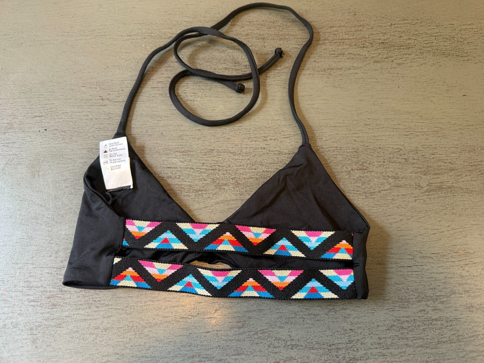 NEW black L SPACE swimsuit bikini top size XS | eBay