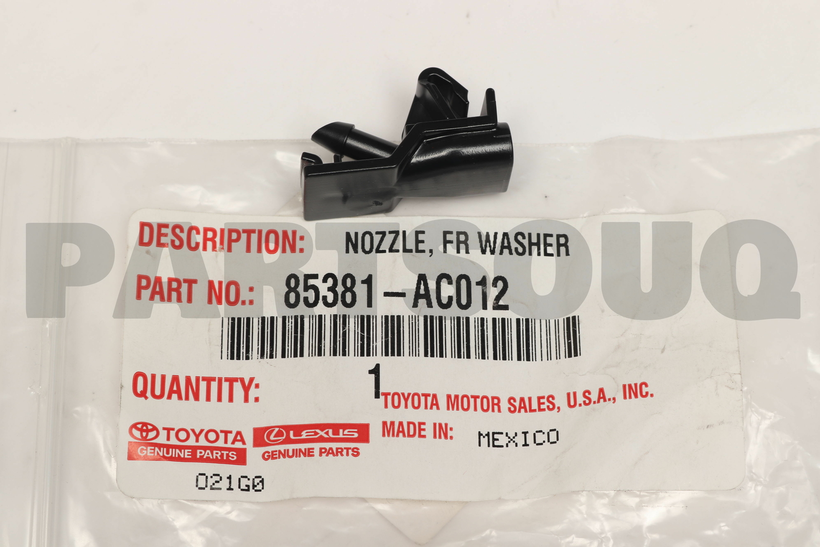85381AC012 Genuine Toyota NOZZLE SUB-ASSY, WASHER 85381-AC012 | eBay