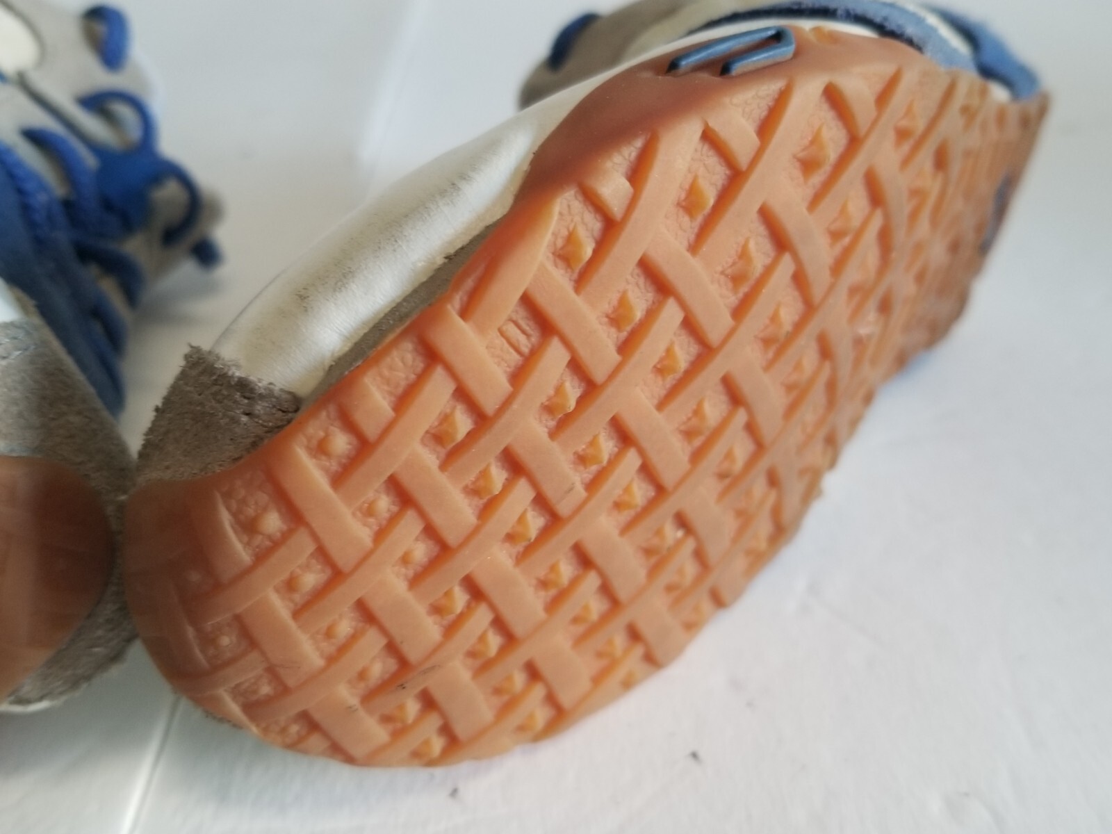 Diesel Hugo Men's Blue White Leather Suede Casual Sne… - Gem