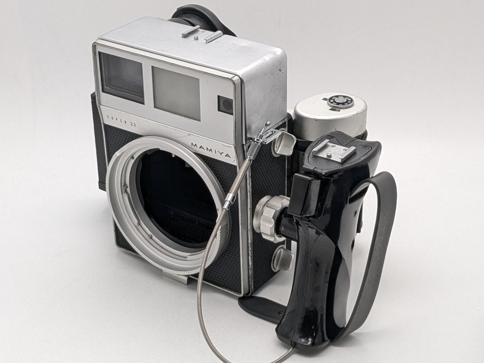 [Exc+5] Mamiya Press Super 23 Silver Medium Film Camera + 6x9 Film Back ...