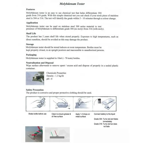 Stainless Steel Testing Grades