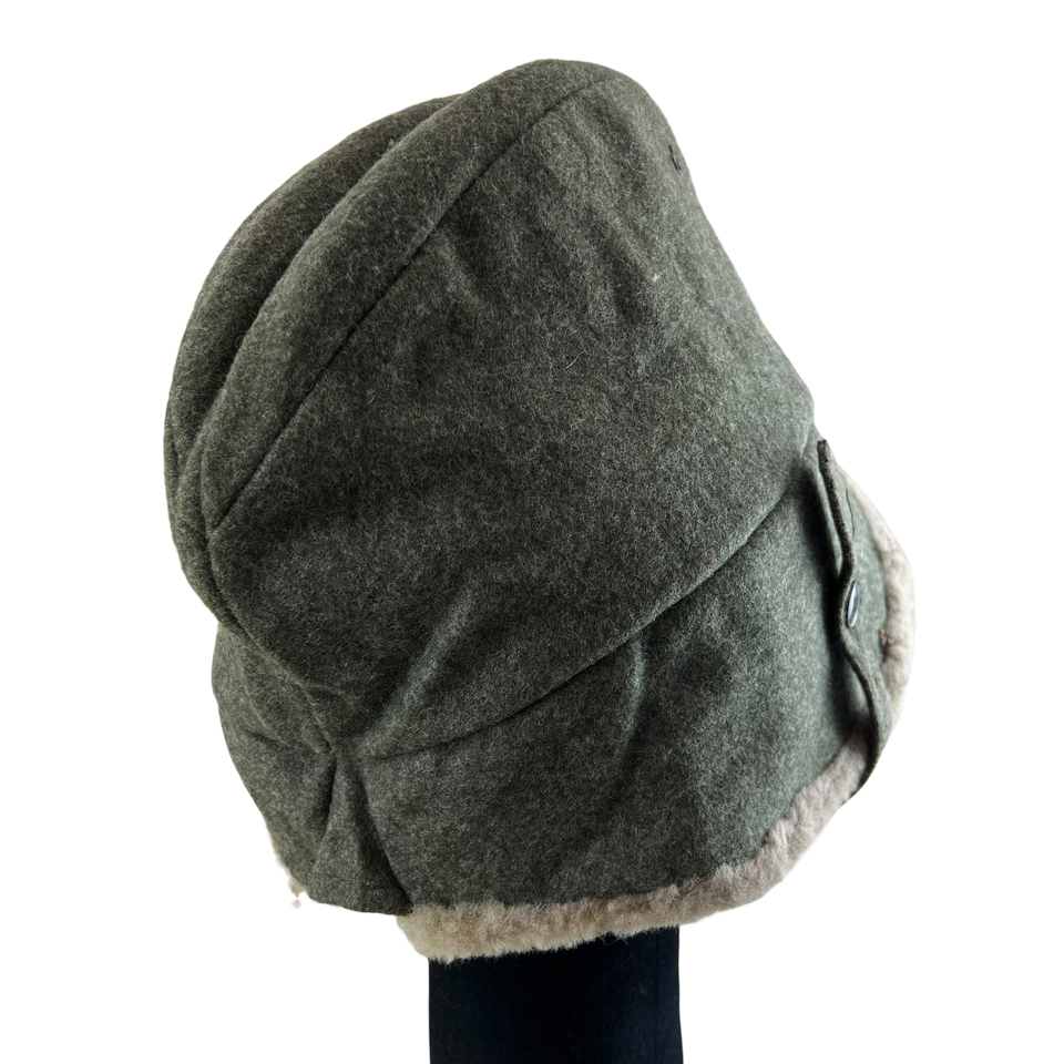 Swedish Army Hat WW2 Wool Ushanka Cold Weather Cap M43 Vintage 40s ...