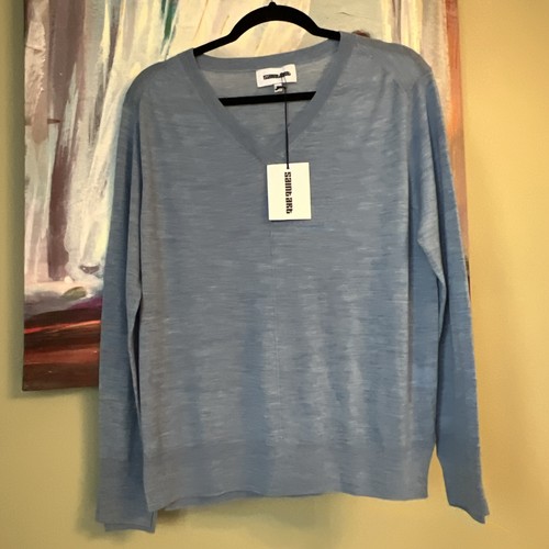 SAINT ART Sz M Bayley 100% Wool Sweater Blue | eBay