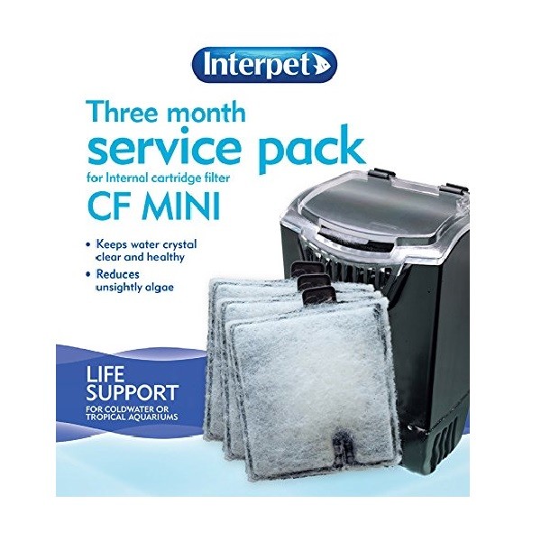 Interpet Cartridge Filter Service Pack Mini CF1 CF2 CF3 Aquarium Media ...