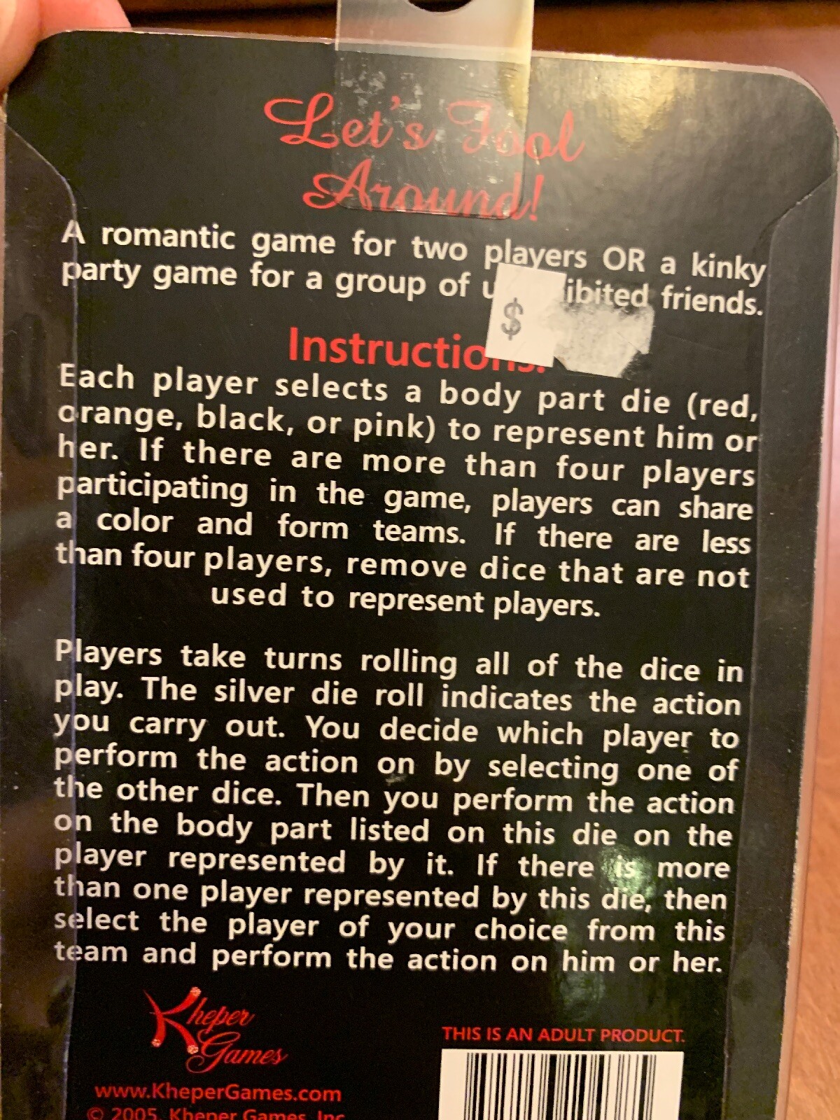 NEW Let’s Fool Around Dice Sexy Adult Couples Foreplay Game | eBay