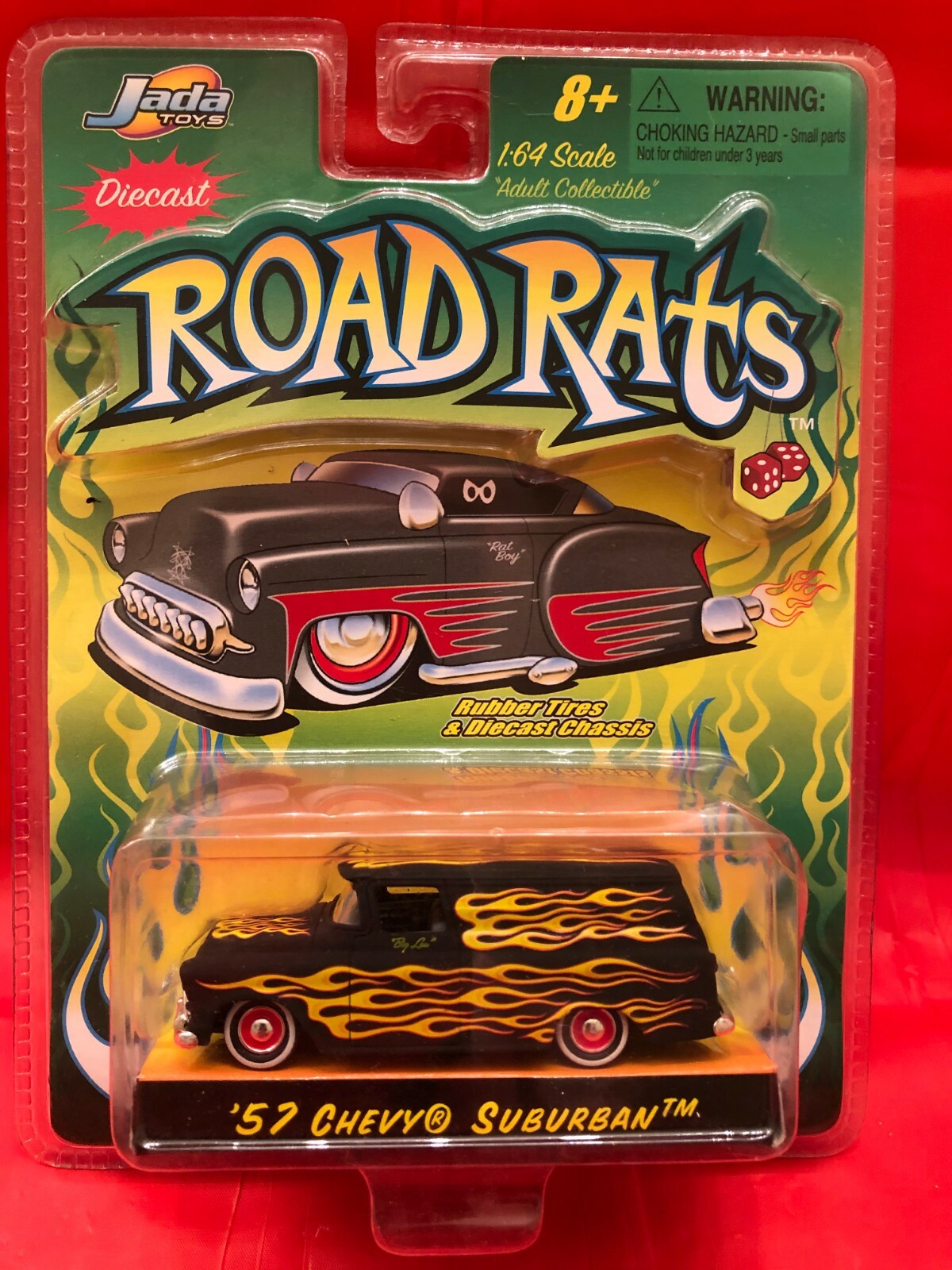 2002 JADA ROAD RATS 57 CHEVY SUBURBAN BLACK PRIMER 1/64 HTF | eBay