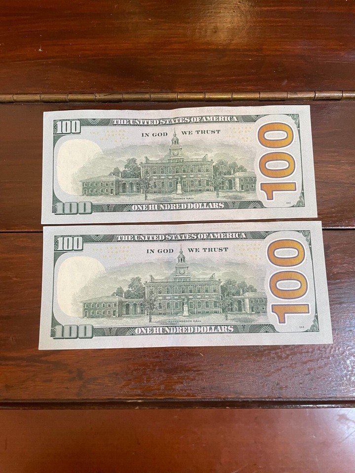 2017 A Consecutive 100 Dollar Bills Sequential Serial Numbers | eBay