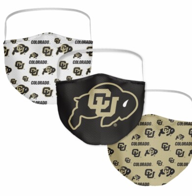 Colorado Buffaloes 3-Pack Fanatics Face Mask NCAA 100%Polyester | eBay