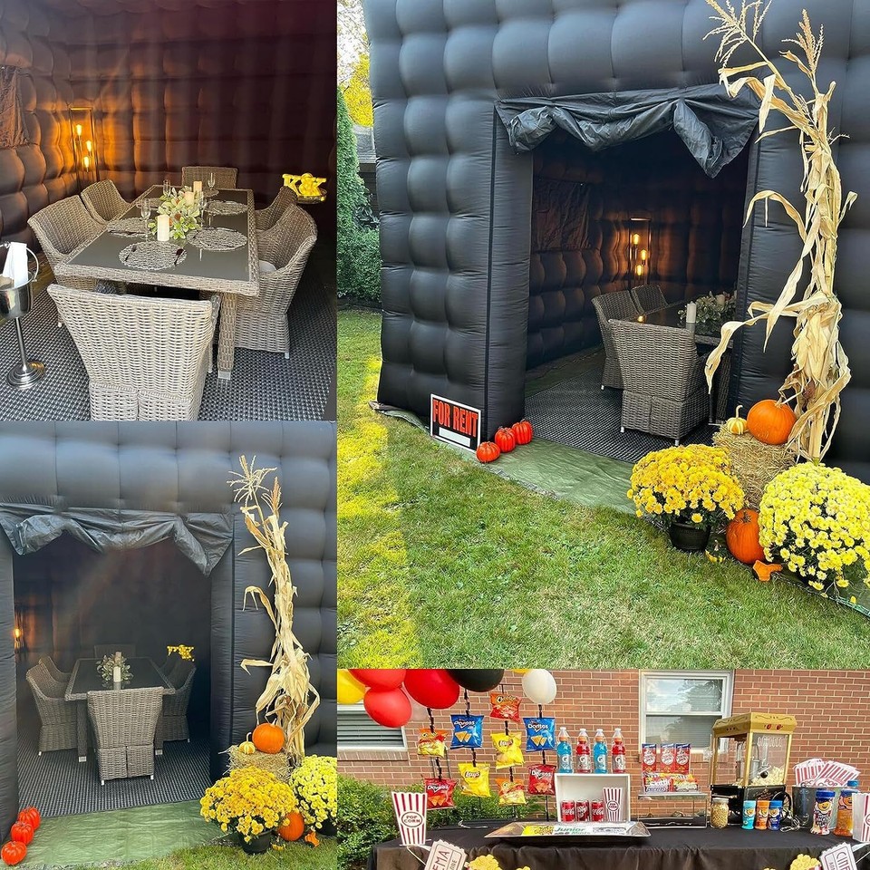 NEW Large Inflatable Portable Air Cube Tent Square Event Room Marquee ...