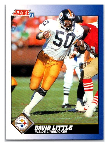 1991 Score Football #107 David Little Pittsburgh Steelers | eBay