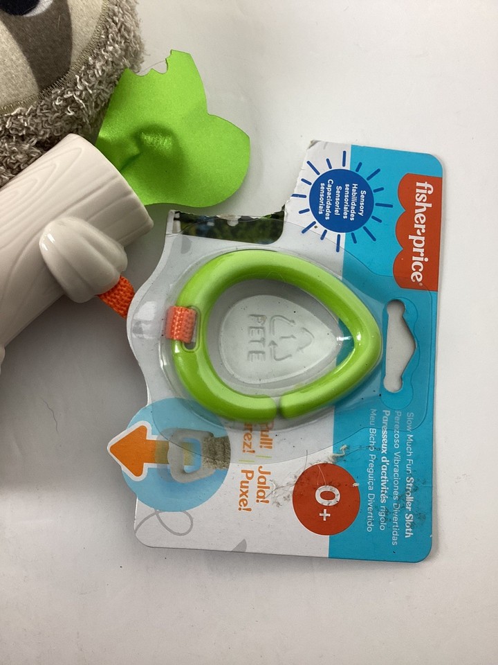 Fisher-Price Baby Toy Slow Much Fun Stroller Sloth With Motion ...