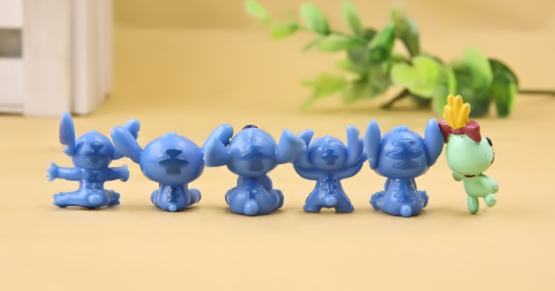 12PCS/SET New Disney Lilo & Stitch Scrump Cartoon Mini PVC Toys Dolls ...