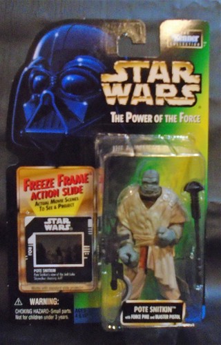STAR WARS POTF POTE SNITKIN FORCE PIKE BLASTER FREEZE FRAME FF VINTAGE ...
