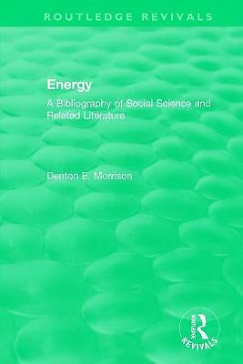 : Energy (1975): A Bibliography of Social Science and Related ...
