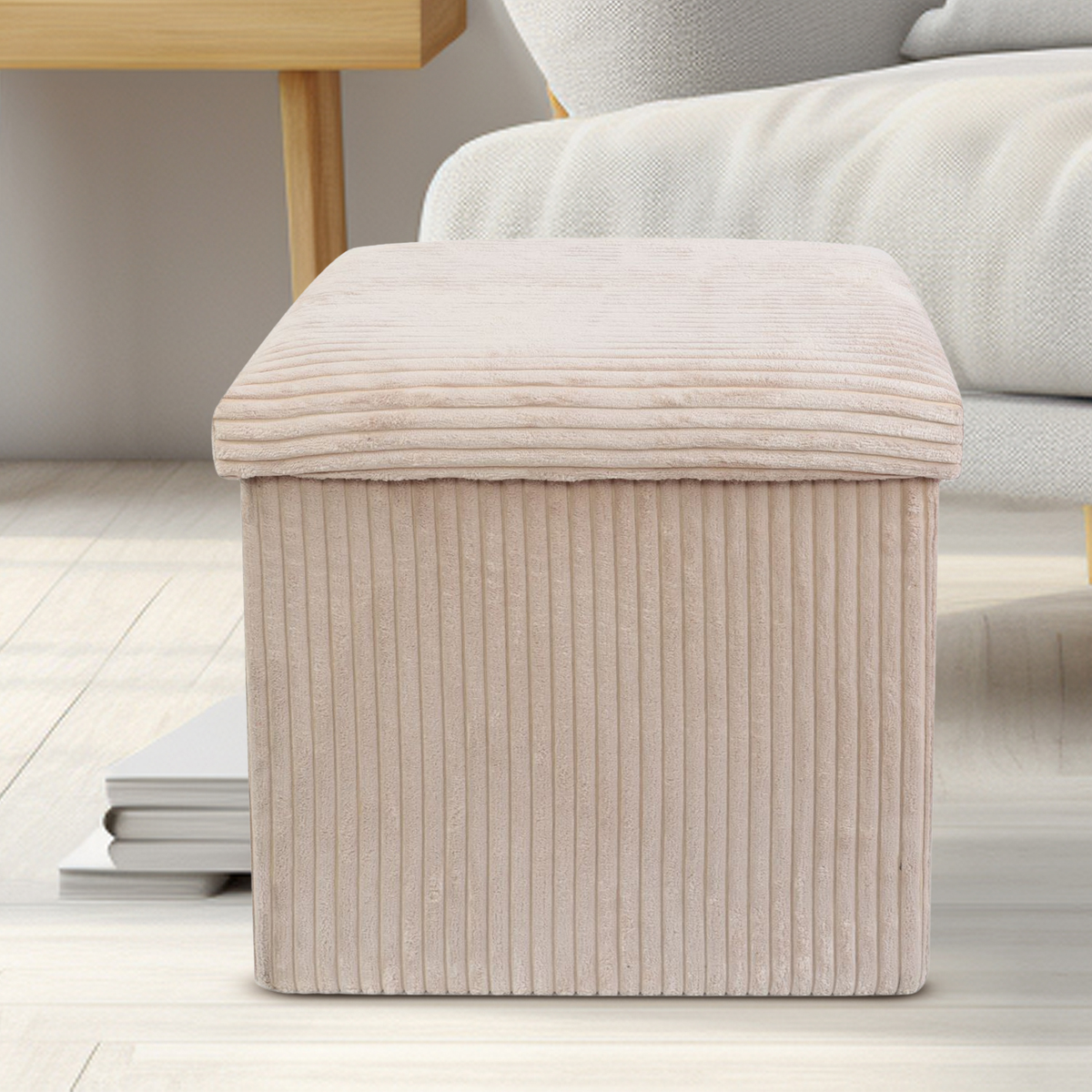 Square Storage Ottoman
