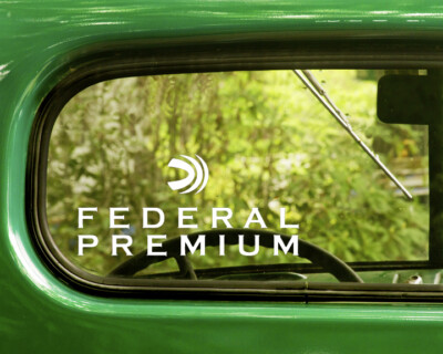 2 FEDERAL PREMIUM AMMUNITION DECALs Sticker Bogo For Car Window Bumper ...