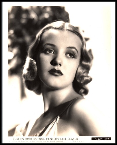 Hollywood Beauty PHYLLIS BROOKS STYLISH POSE STUNNING PORTRAIT 1937 ...