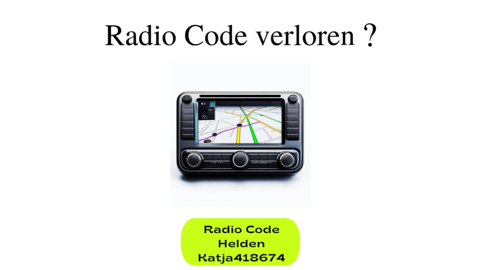 Becker Radio Code / Pin Code Harman Mercedes Benz Porsche Ferrari ...