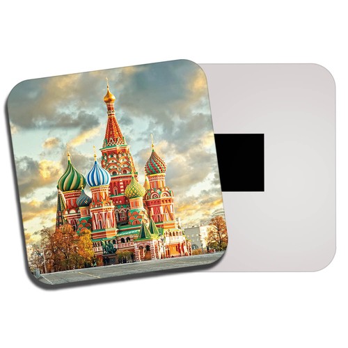 Saint Basil's Cathedral Fridge Magnet - Russia Moscow Red Square Fun ...