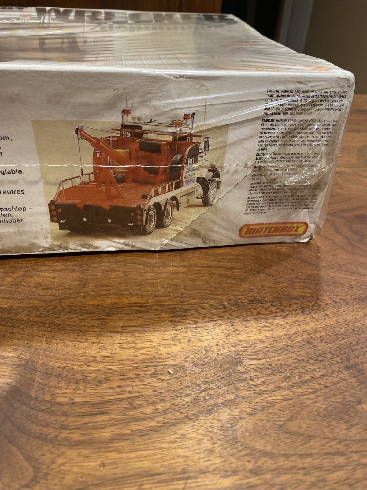 Peterbilt Wrecker Tow Truck Vintage AMT Matchbox 1:25 Sealed, Unbuilt ...