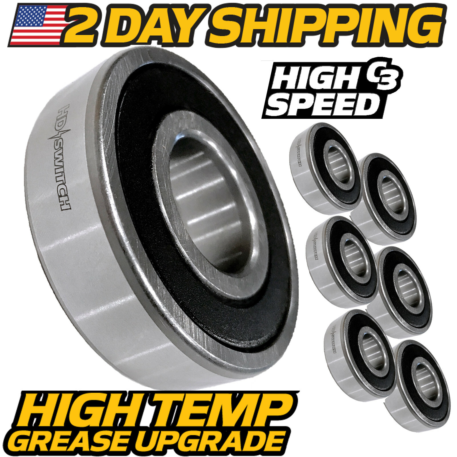 (6 Pk) Spindle Bearings fits Ariens Gravely 05142000 03433500 HI TEMP ...