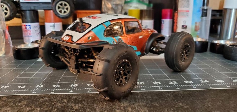 BOKI Racing Unpainted Mini-T Baja Bug Body 1/18 Team Losi 1304 Decal RC ...