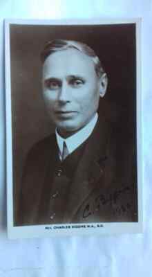 Vintage postcard real photo Rev Charles Biggins including signature ...