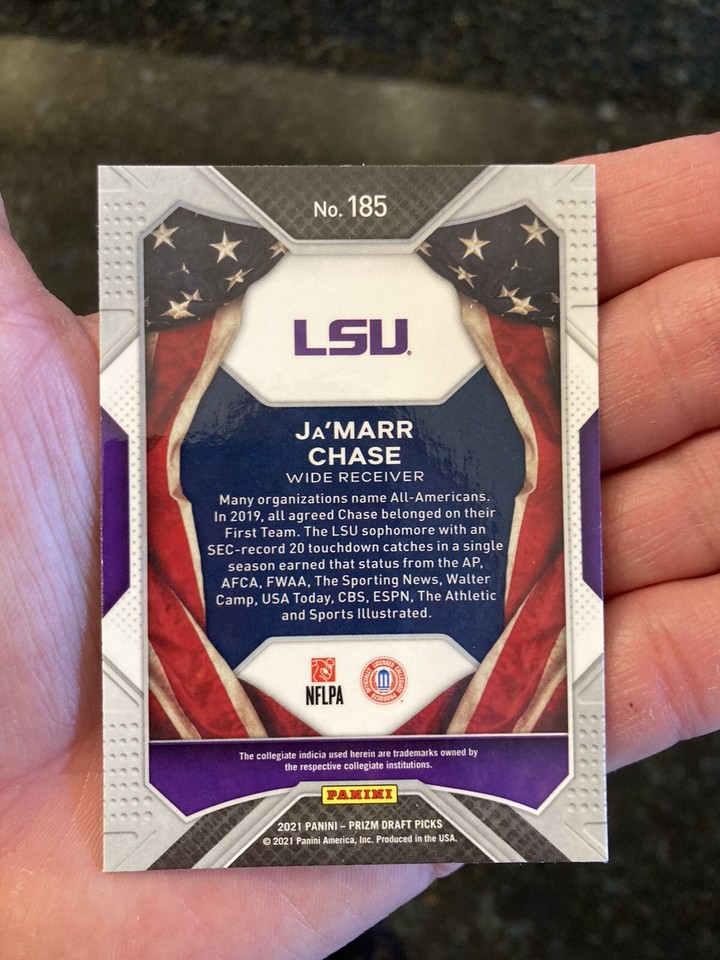 2021Prizm Draft Picks All American JaMarr Chase #185 RC LSU Bengals ...
