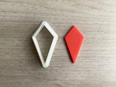 Kite Narrow Cookie Cutter Fondant Jewelry Mini Clay Earring Diamond ...
