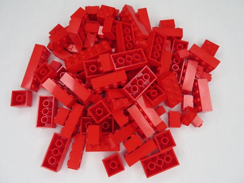 NEW 💥100pc Lego Bulk Lot Pack, Sorted by Color, 1x1 1x2 2x2 1x4 2x4 2x6 ...