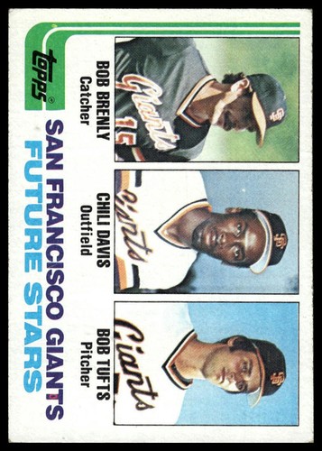1982 Topps #171 Giants Future Stars (Bob Brenly / Chili Davis / Bob ...