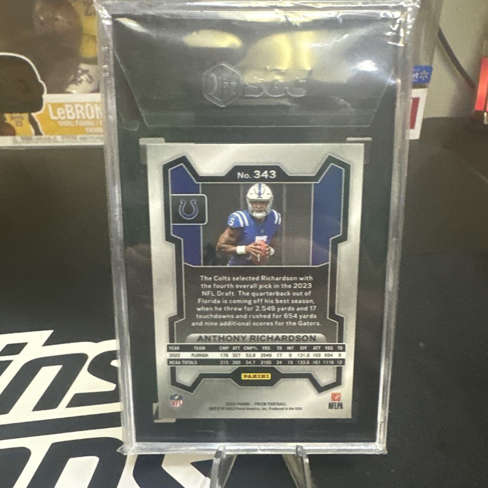 2023 Panini Prizm #343 Anthony Richardson Colts RC Rookie SGC 9.5 MINT+ ...