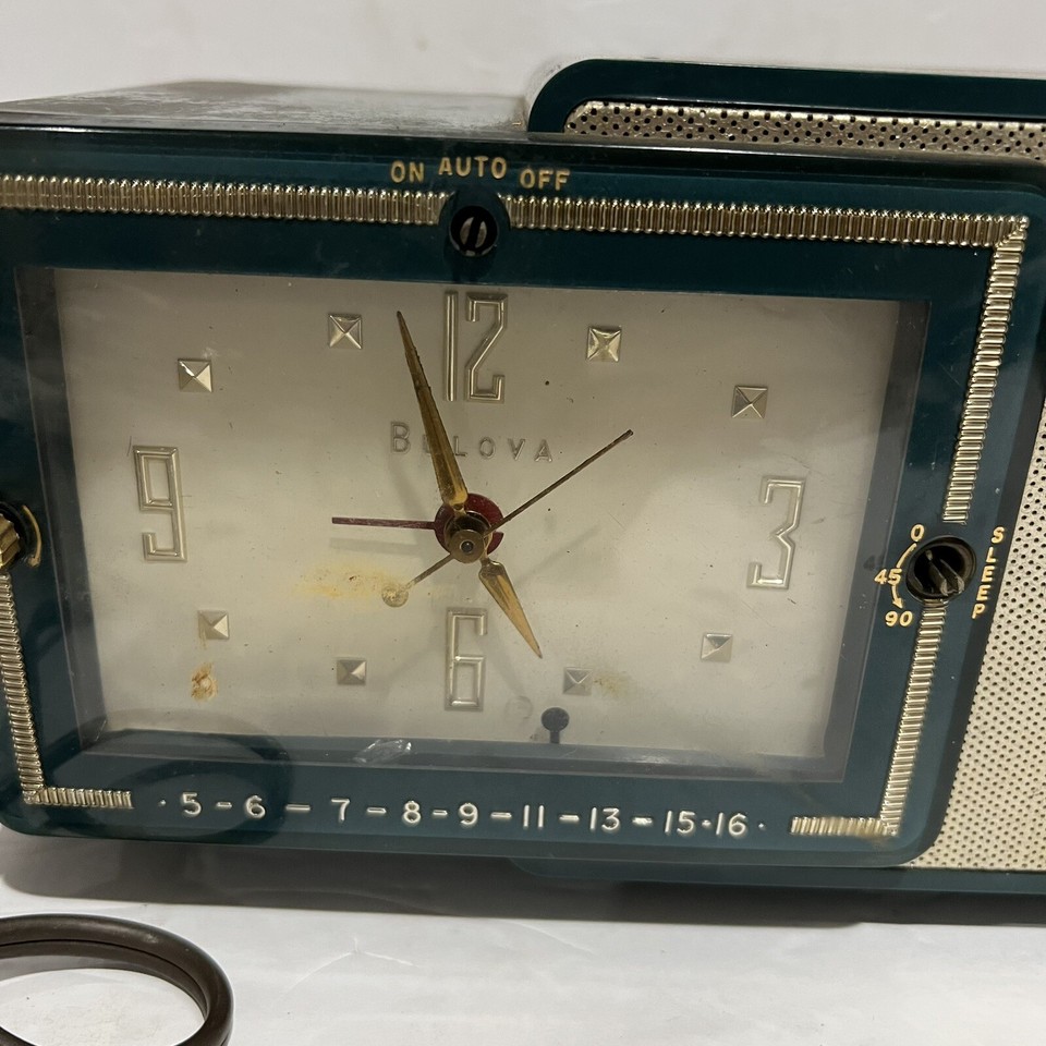 VTG Bulova Model 100 Clock Radio | eBay