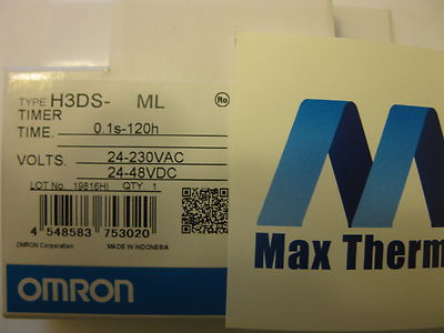 NEW OMRON TIMER H3DS-ML 0.1S-120H POWER 24-230VAC OR 24-48VDC | eBay