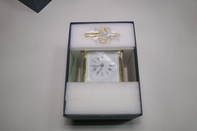 David Peterson Grande Obis Mechanical Carriage Clock, Brass, 8.5 x 9.8 ...