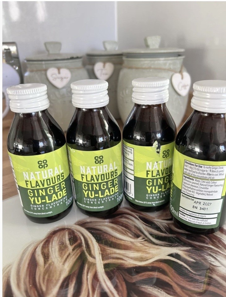 4x Co-op Ginger Wine Yu-Lade Flavouring 100ml – 2025 stock (BBE 04/2027 ...
