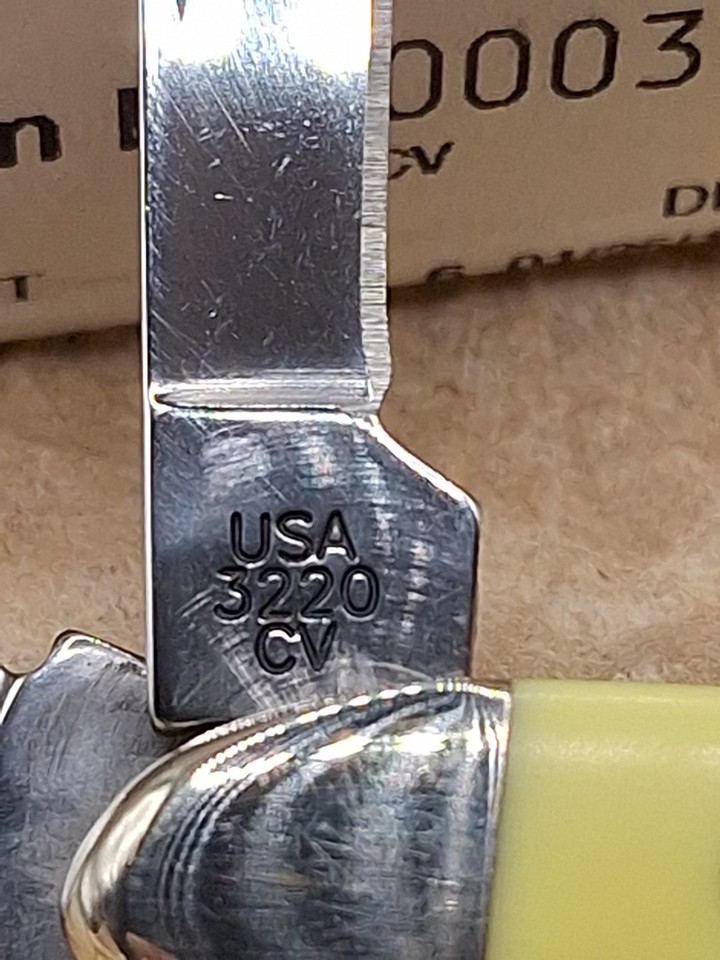 2014 CASE XX 3220 CV YELLOW PEANUT NEW OLD STOCK KNIFE | eBay