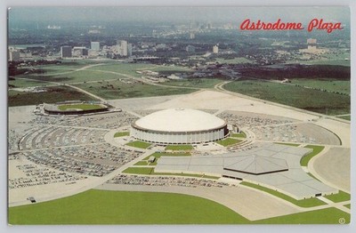 Vintage 1967 Houston Astrodome Plaza Aerial View Postcard Astrohall by ...