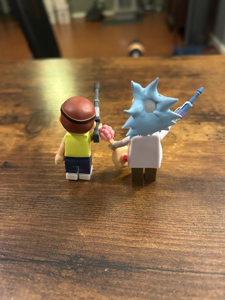 Lot of 2 Rick and Morty Evil Rick and Morty Lego Figures Mcfarlane Toys ...
