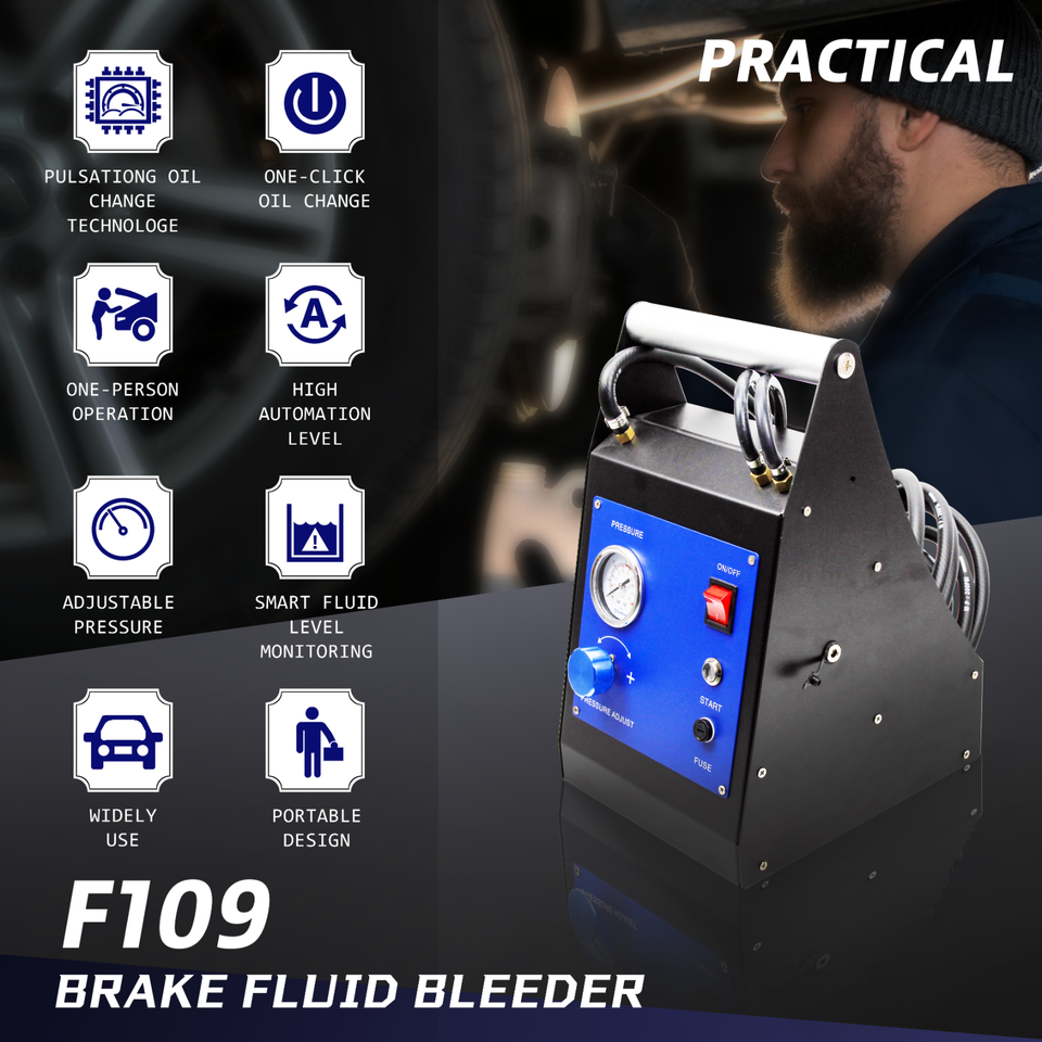 Car Brake Fluid Bleeder Kit Electric Pulsating Oil Bleeding & Exchanger ...