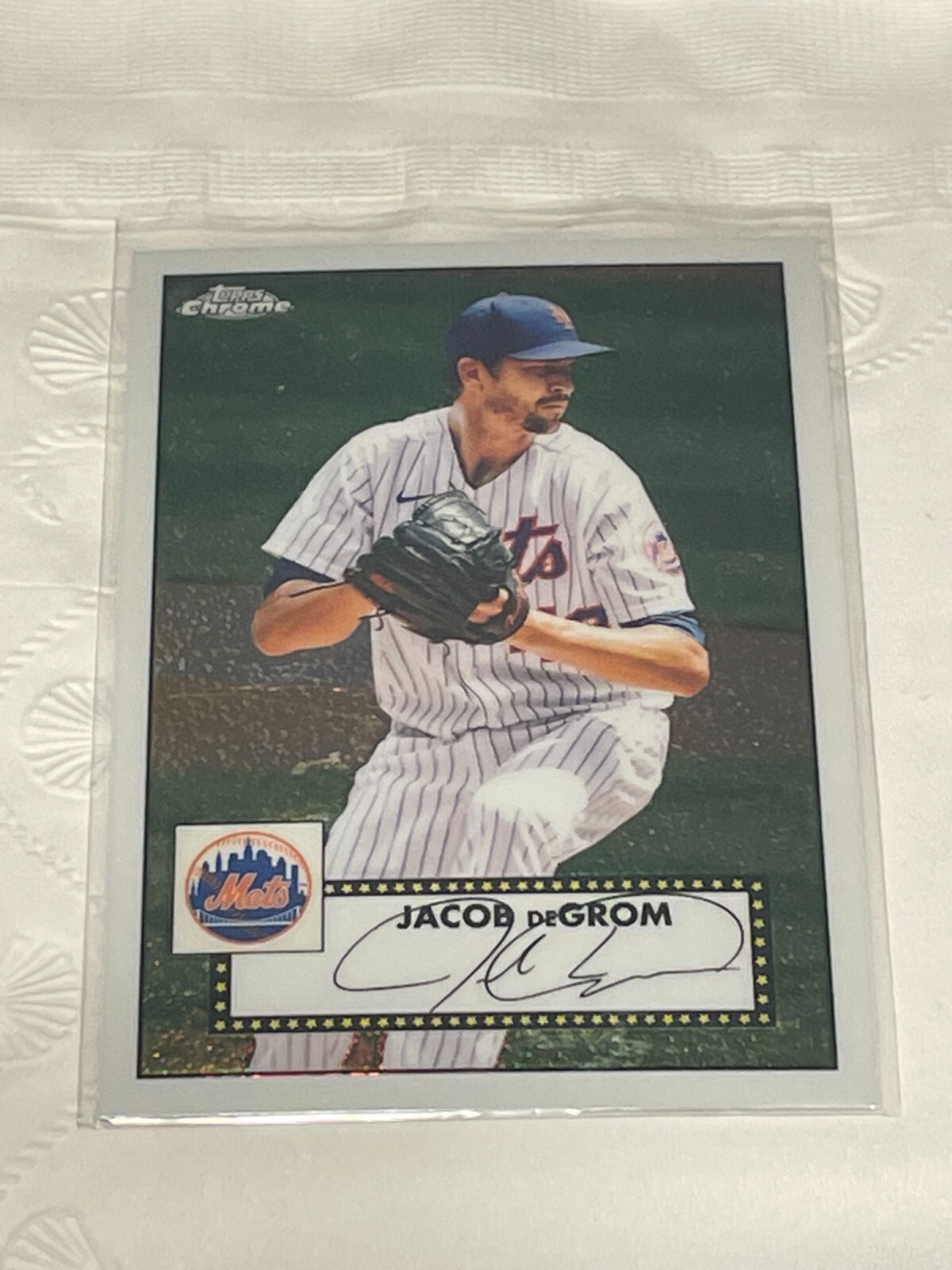 2021 Topps Chrome Baseball Jacob deGrom New York Mets '52 Topps Redux # ...