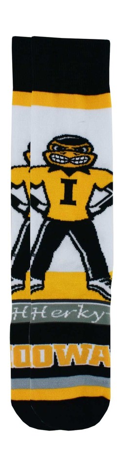 Iowa Hawkeyes Mascot Socks, Large | eBay