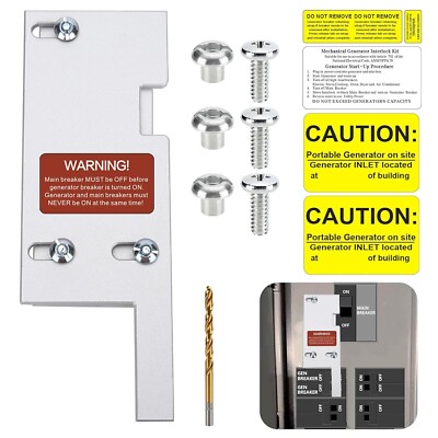 Generator Interlock Kit for GE 150/200A Vertical Panels 2 1/2″ to 3 1/2 ...