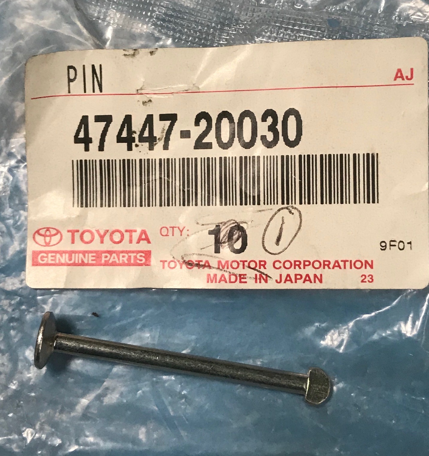 GENUINE TOYOTA LEXUS 4744720030 PIN NO1 SHOE HOLD DOWN SPRING P/BAKE ...