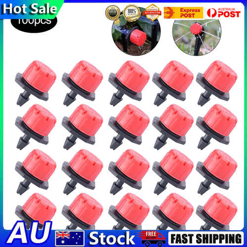 100Pcs Micro Flow Dripper Drip Head Garden Hose Sprinklers Adjustable ...