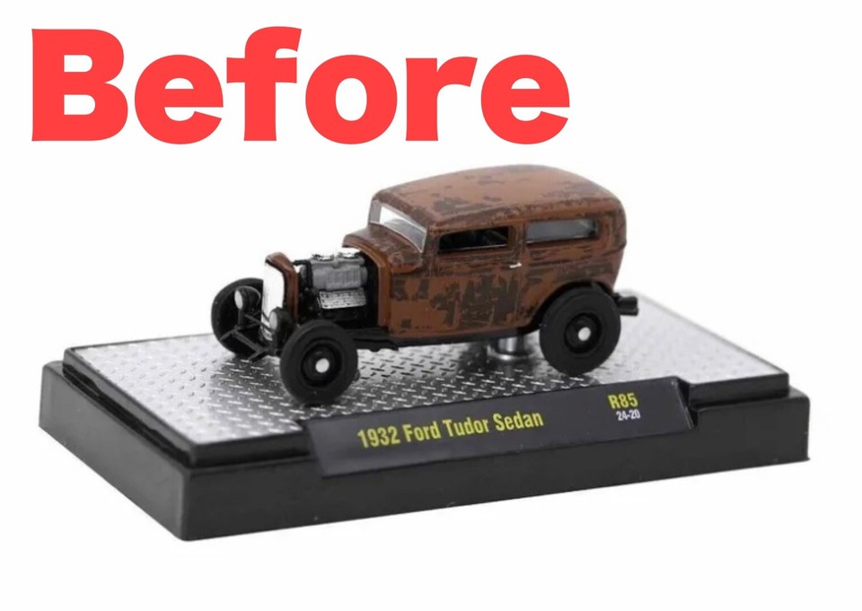1/64 M2 Machines Auto Thenics R85 - 1932 Ford Tudor Sedan custom Hot ...