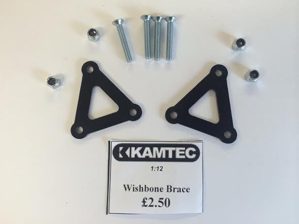 Kamtec Wishbone Brace protectors 1:12 Banger Hot Rod Saloon Mini Black ...